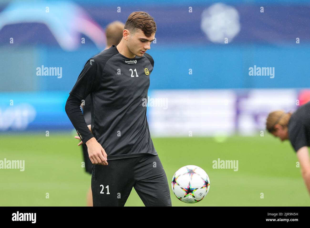 Lucas Kubr of Bodo/Glimt during a training session at Maksimir Stadium ...