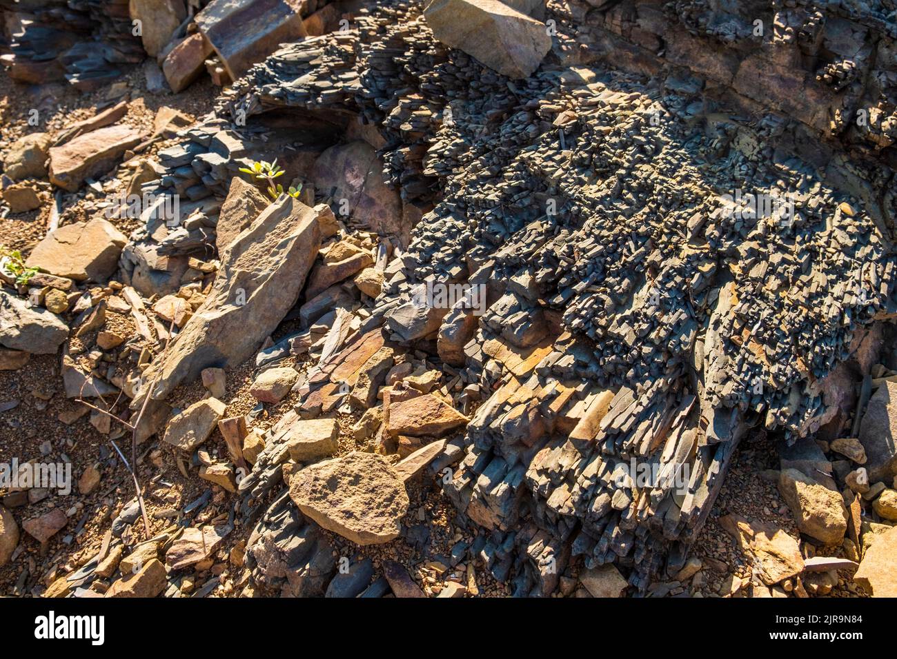 Rock Textures, geologic rock formation. Portugal Stock Photo - Alamy