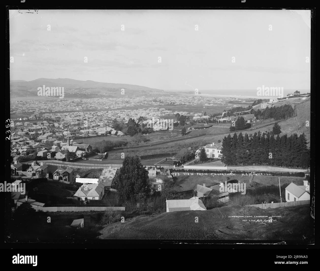 Kensington from Caversham, Dunedin, circa 1905, Dunedin, by Muir ...