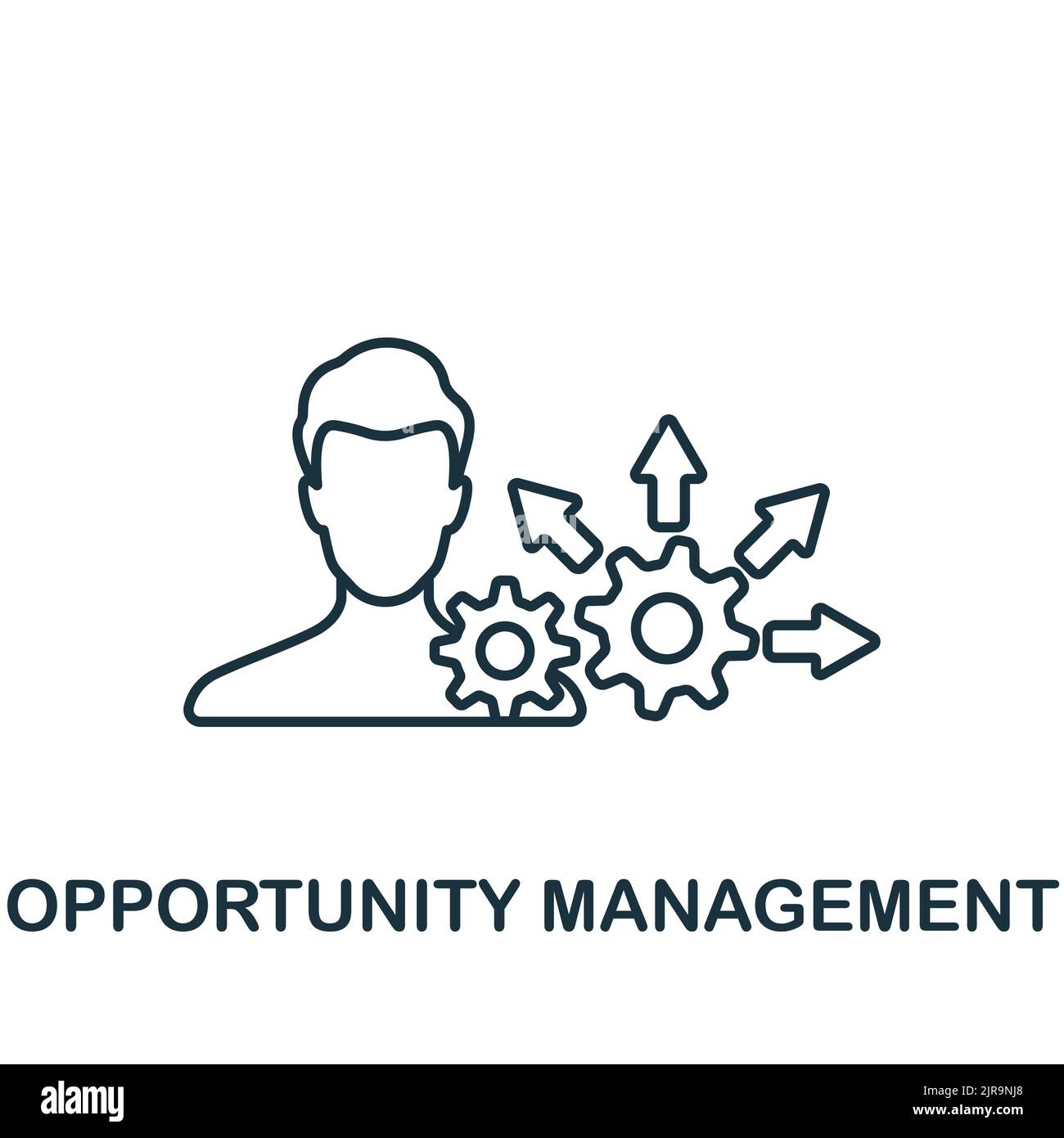 Opportunity Management icon. Line simple icon for templates, web design ...