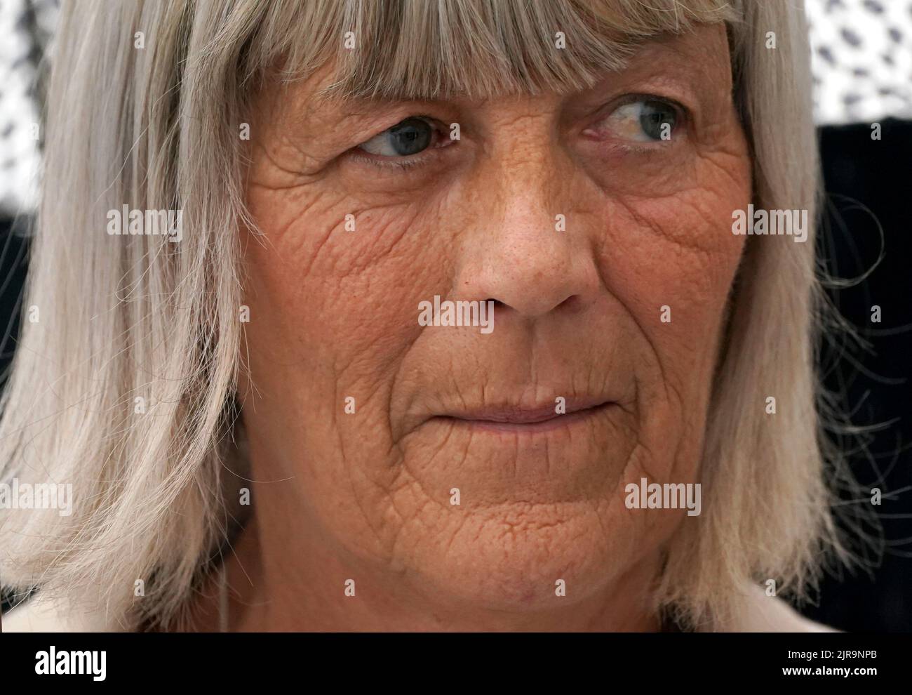 Jane Midgley, mother of victim Simon Midgley arriving at Paisley ...