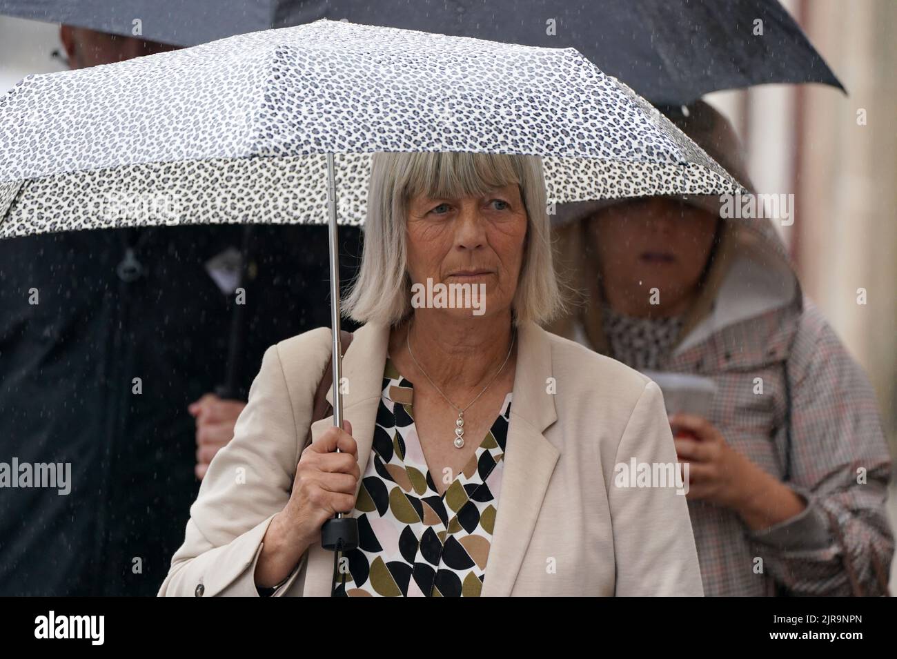 Jane Midgley, mother of victim Simon Midgley arriving at Paisley ...
