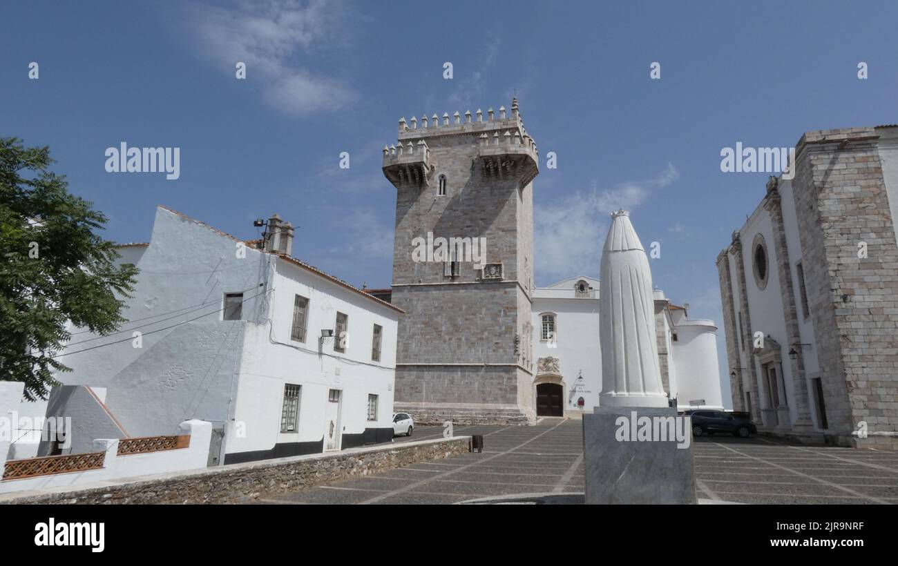 A tall castle buildings with blue sky above Stock Photo - Alamy