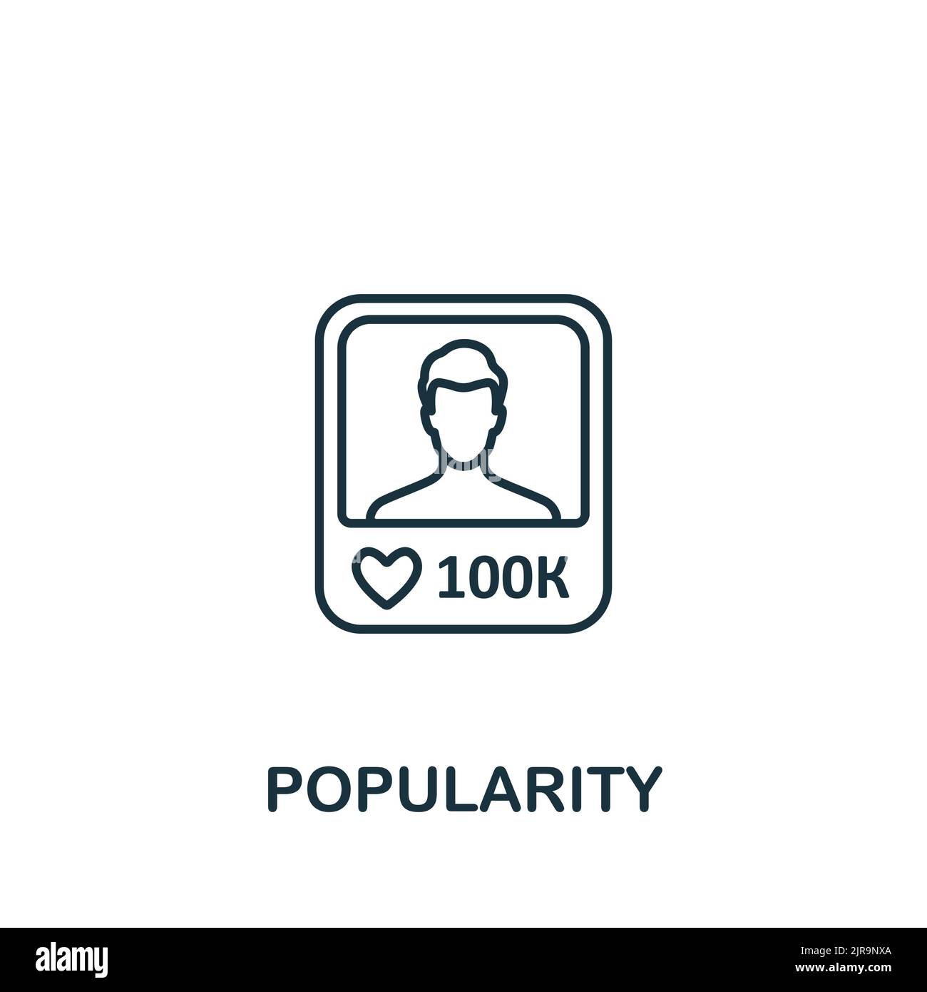 Popularity icon. Line simple icon for templates, web design and ...
