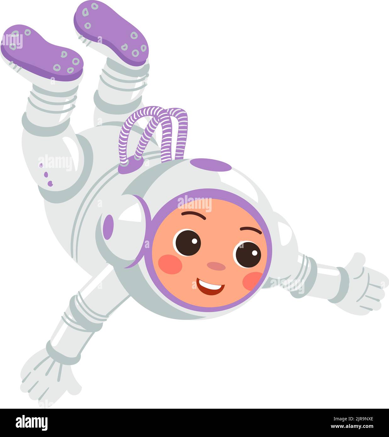 Space kid girl astronomy Cut Out Stock Images & Pictures - Alamy