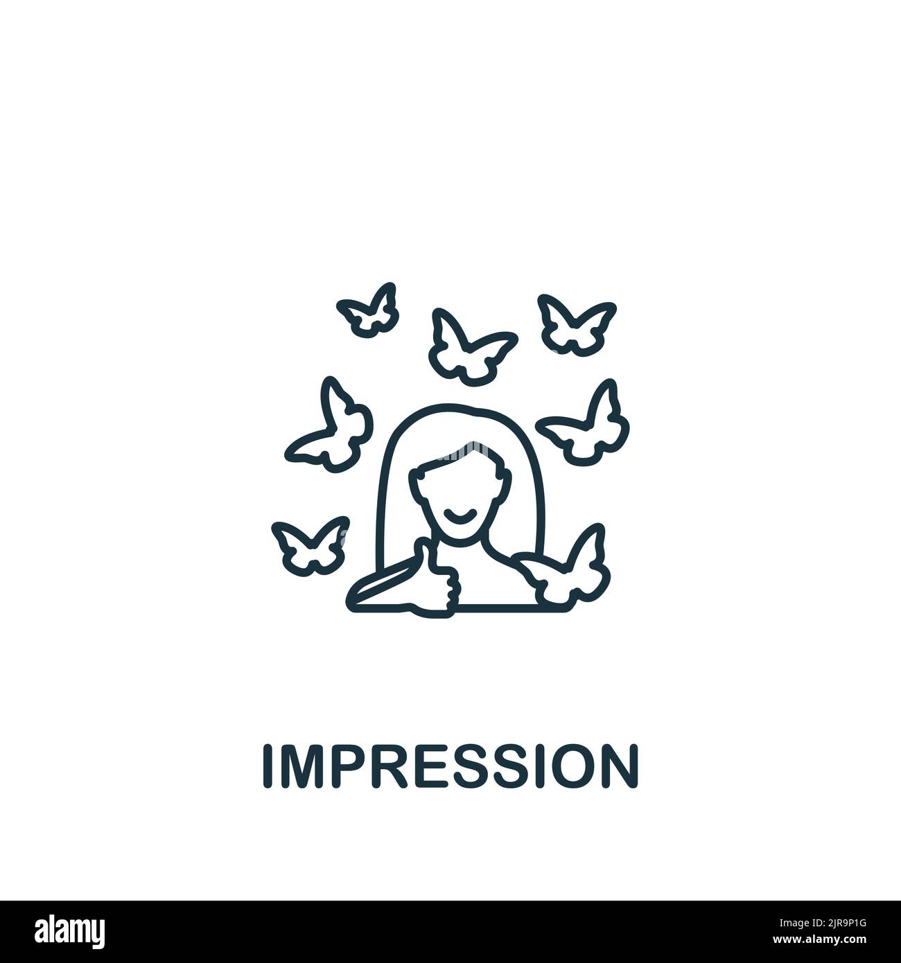 Impression icon. Line simple icon for templates, web design and ...