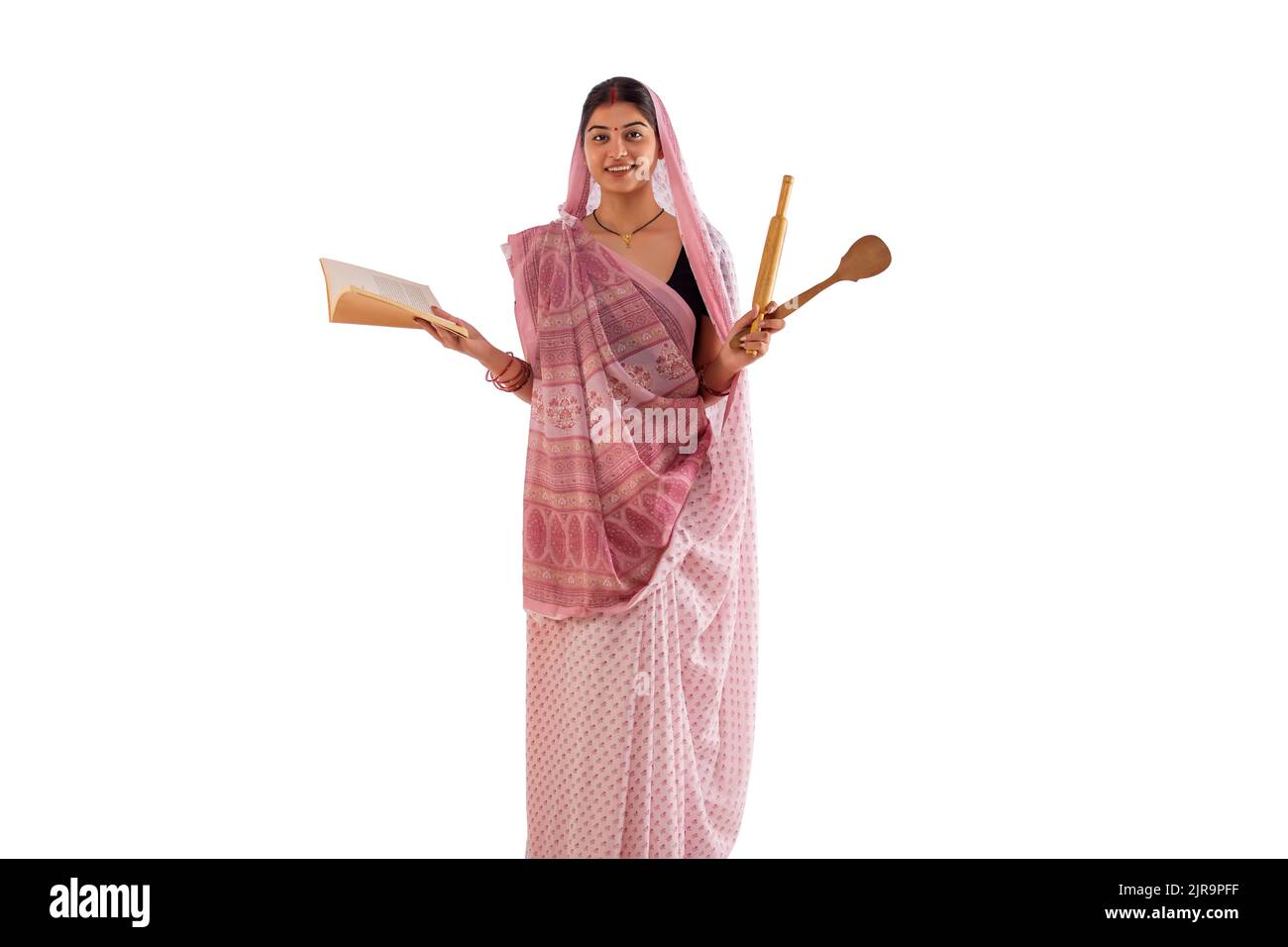 Portrait of multi-tasking Bihar woman Stock Photo - Alamy