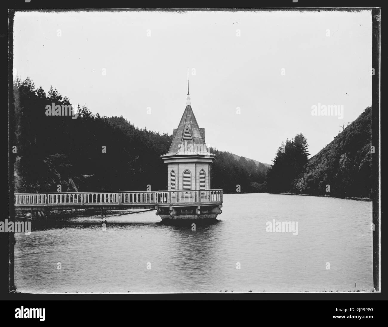Karori reservoir water recording tower hi-res stock photography and ...