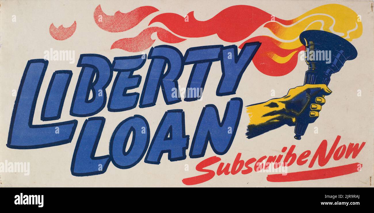 Poster, 'Liberty Loan', April 1942, Wellington, by Whitcombe & Tombs ...