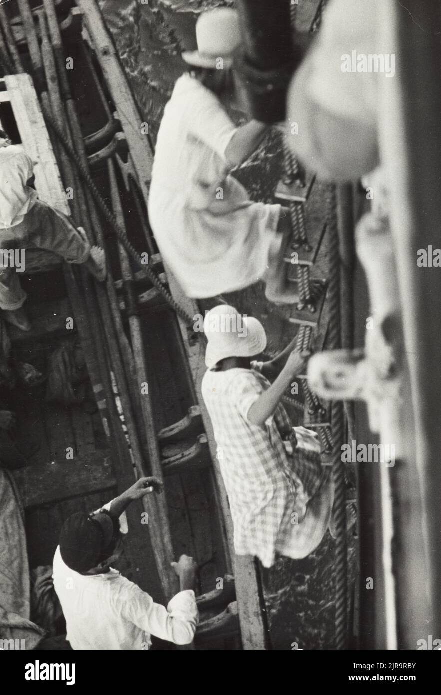 Pitcairn Islanders, April 1938, Pitcairn Islands, by Eric Lee-Johnson ...