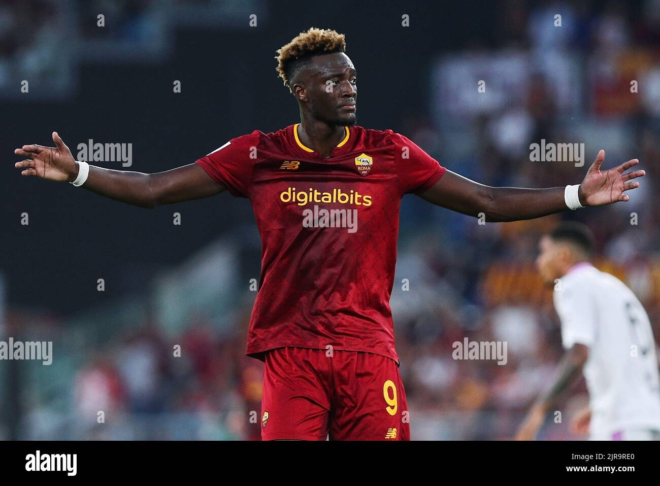 Tammy Abraham of Roma reacts during the Italian championship Serie A ...