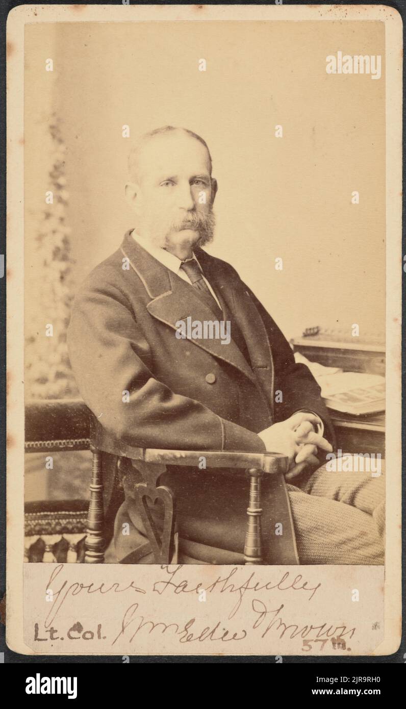 Lieutenant Colonel Brown, 57th, circa 1880, Guildford, by William ...