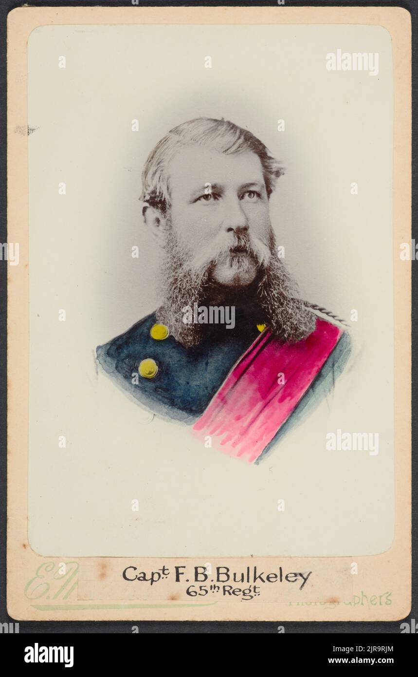 Captain F. B. Bulkeley, 65th regiment, circa 1860, maker unknown Stock ...