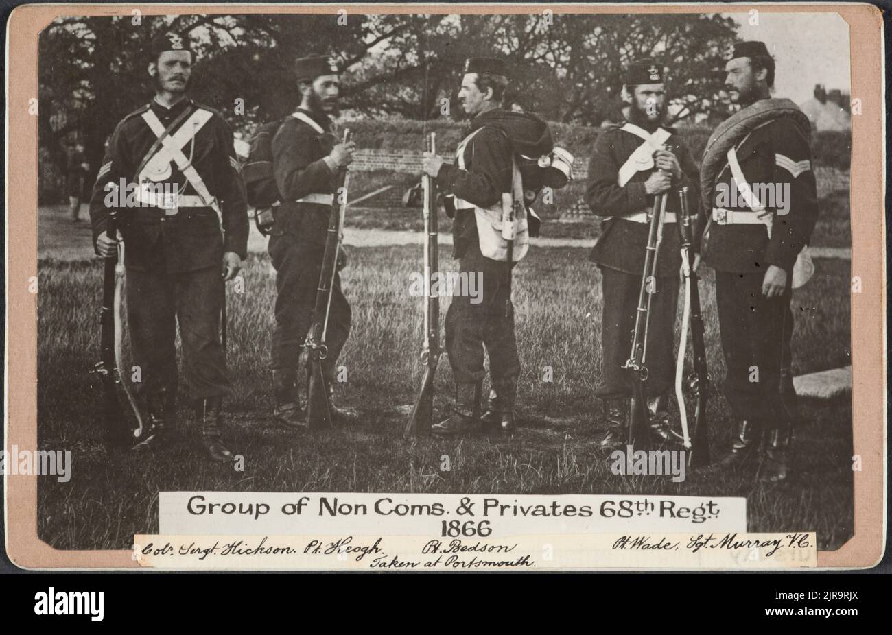Group of Non Coms, & Privates 68th Regt. Taken at Portsmouth - Hickson ...