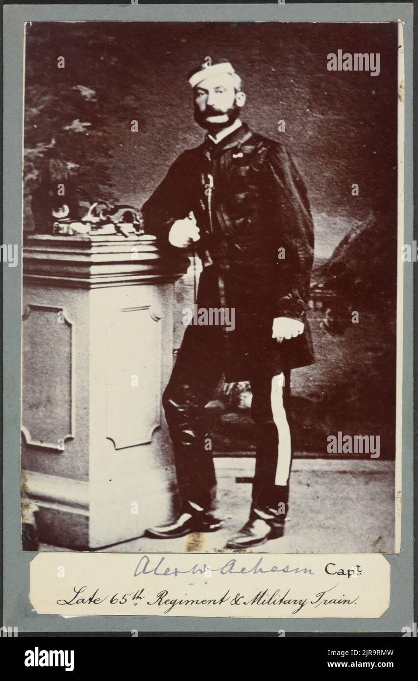 Capt. Alex W. Acheson, late 65th Regiment & Military Train, circa 1860 ...