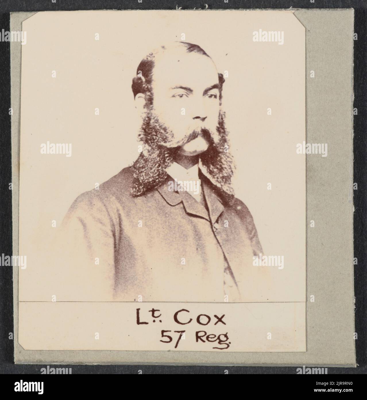 Lt. Cox 57 Reg., circa 1860, maker unknown Stock Photo - Alamy