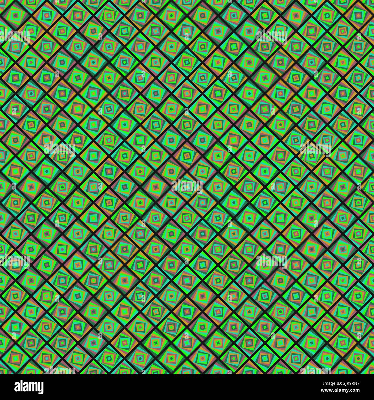 Colorised Rhombuses tiles tessellation pattern illustration Stock ...