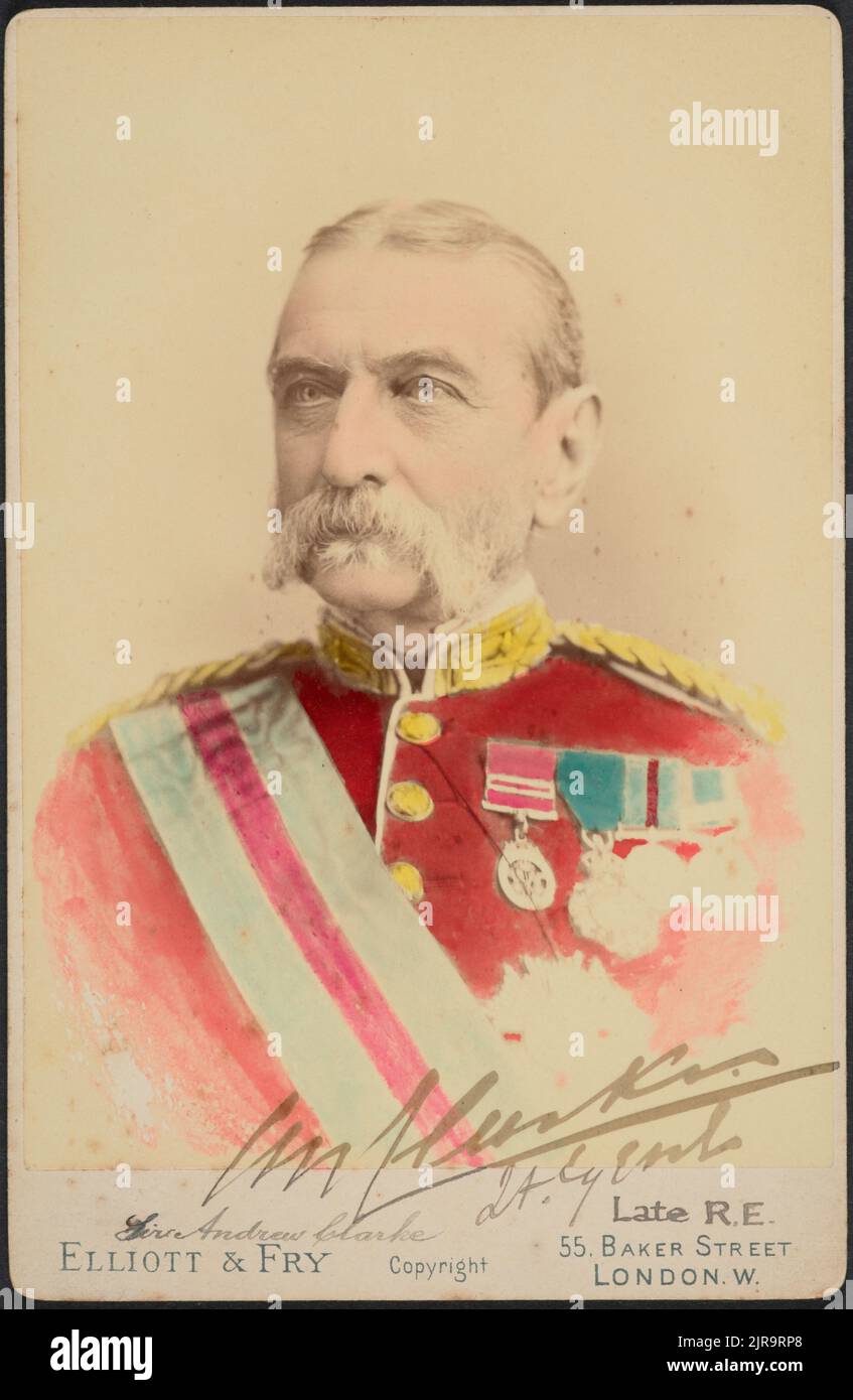 Sir Andrew Clarke, circa 1860, London, by Elliott and Fry Stock Photo ...