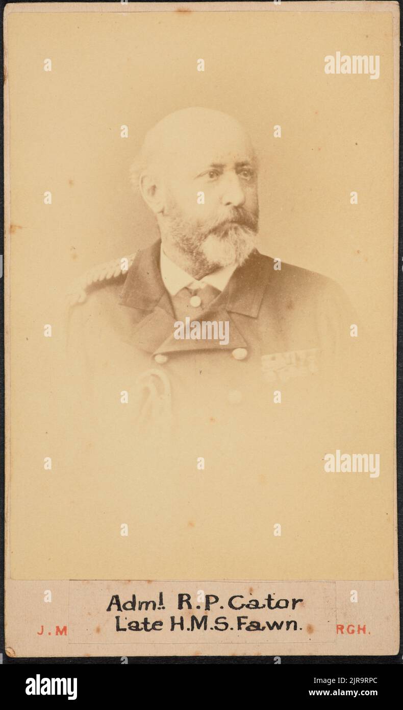 Admiral R.P. Cator Late H.M.S. Fawn, circa 1860, Edinburgh, by John ...