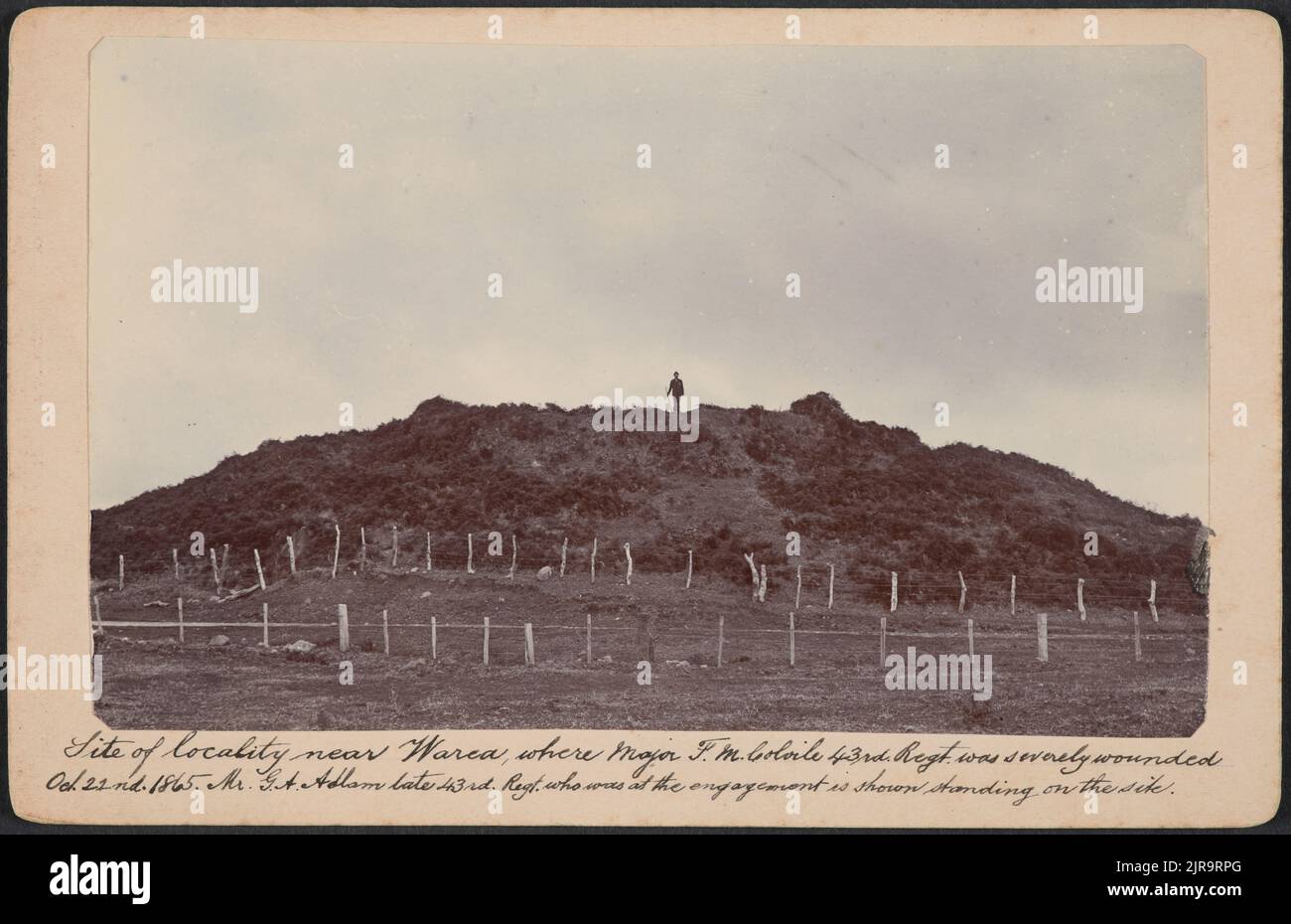 Site of locality near Warea, where Major F.M. Colville 43rd Regt. was ...