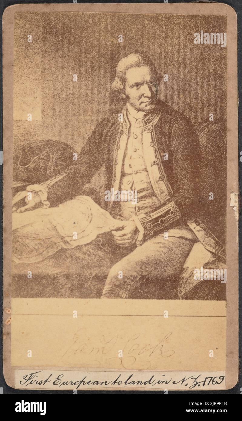 Captain James Cook, circa 1860, maker unknown Stock Photo - Alamy
