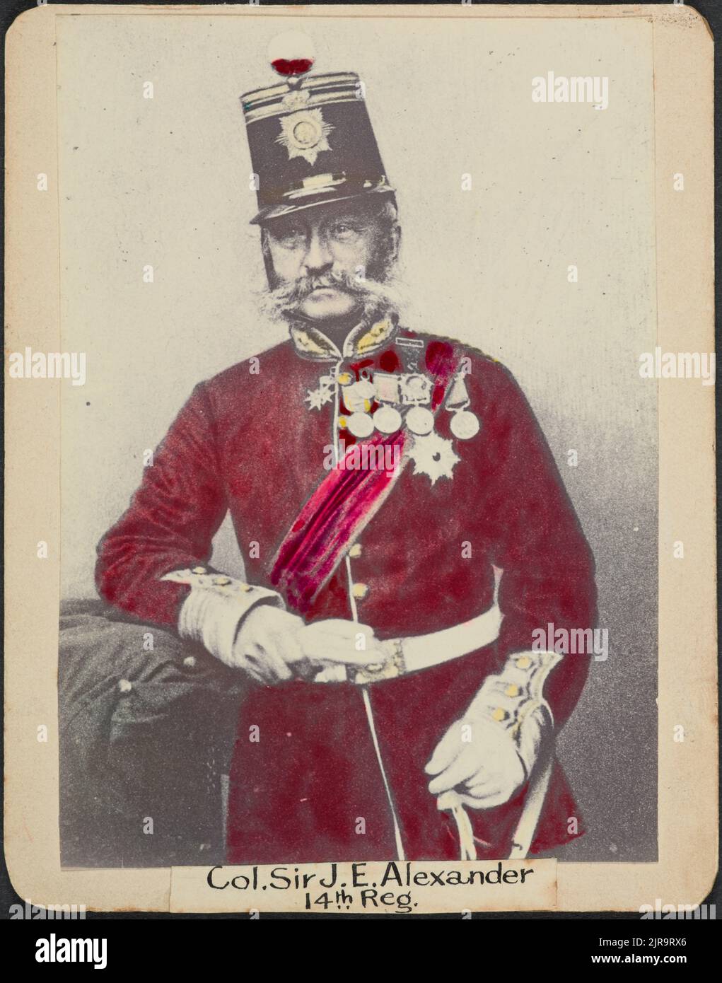 Colonel Sir J. E. Alexander, 14th reg., circa 1860, maker unknown Stock ...