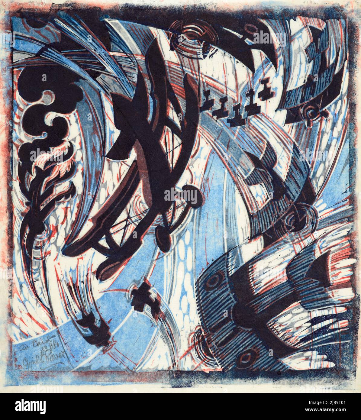 Air raid, circa 1935, by Cyril Power. Gift of Rex Nan Kivell, 1953 ...