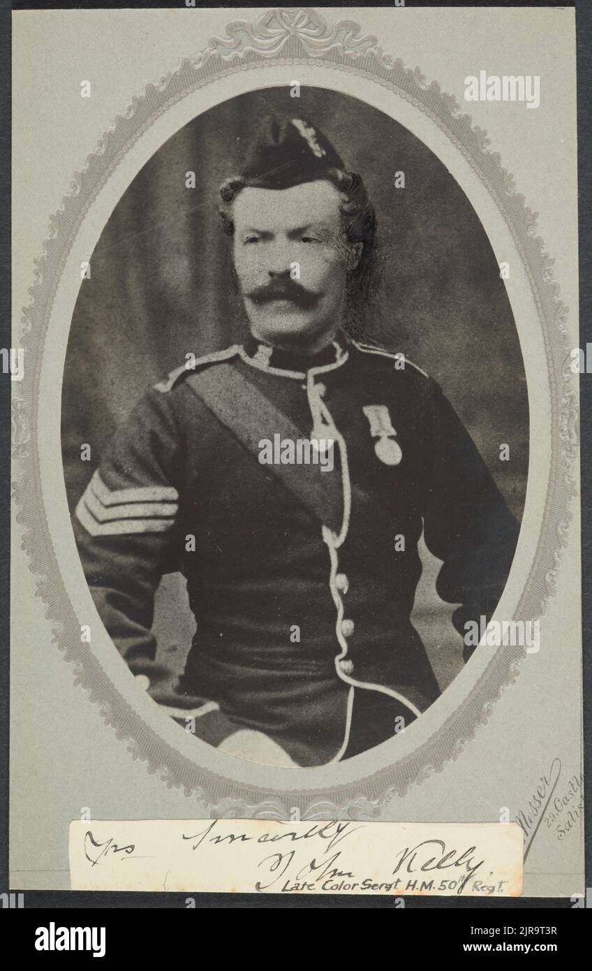 John Kelly. Late Colour Sergt. H.M. 50th Regt., circa 1860, Salisbury ...