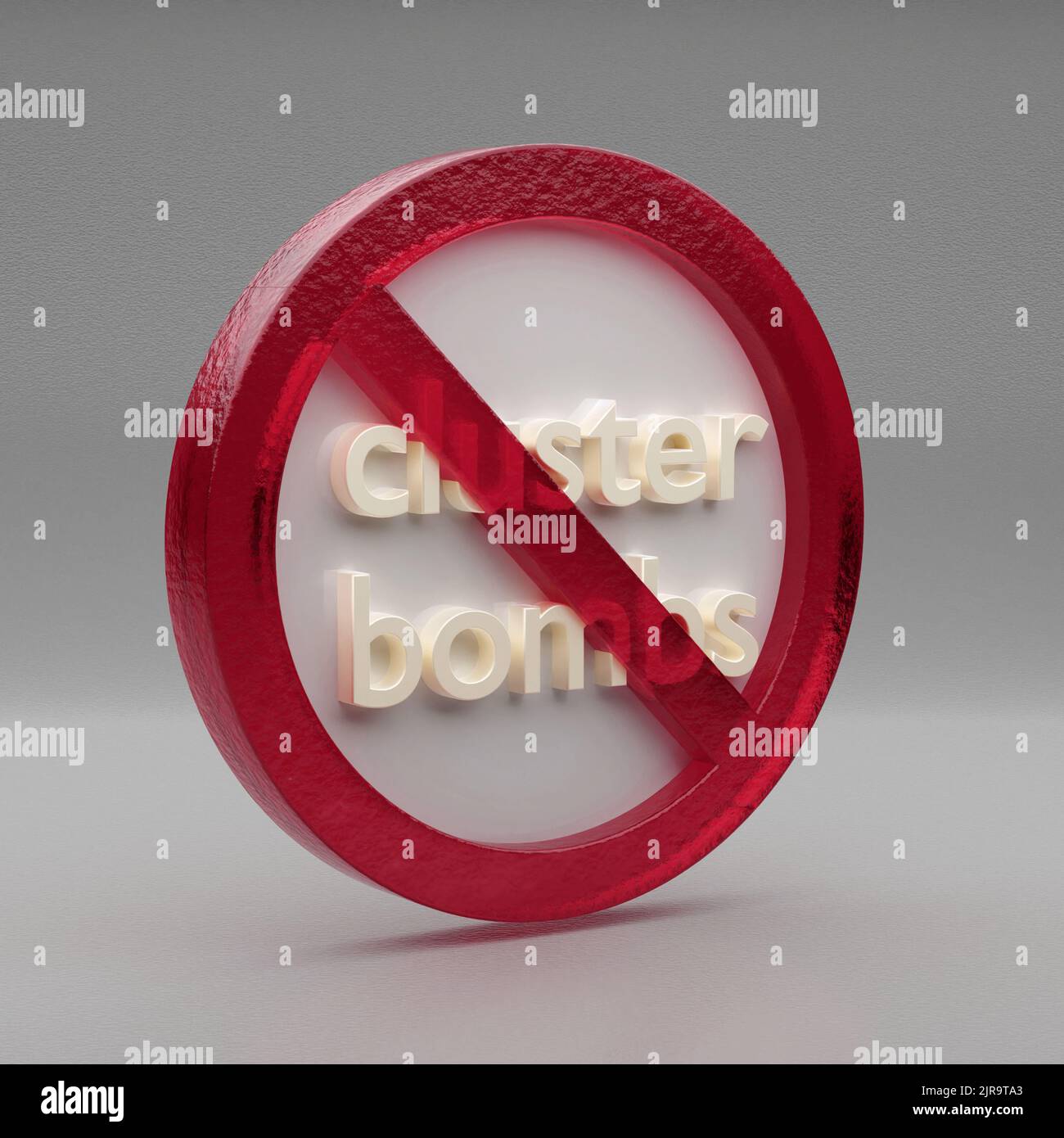 Beautiful abstract illustration cluster bombs Forbidden, prohibiting ...