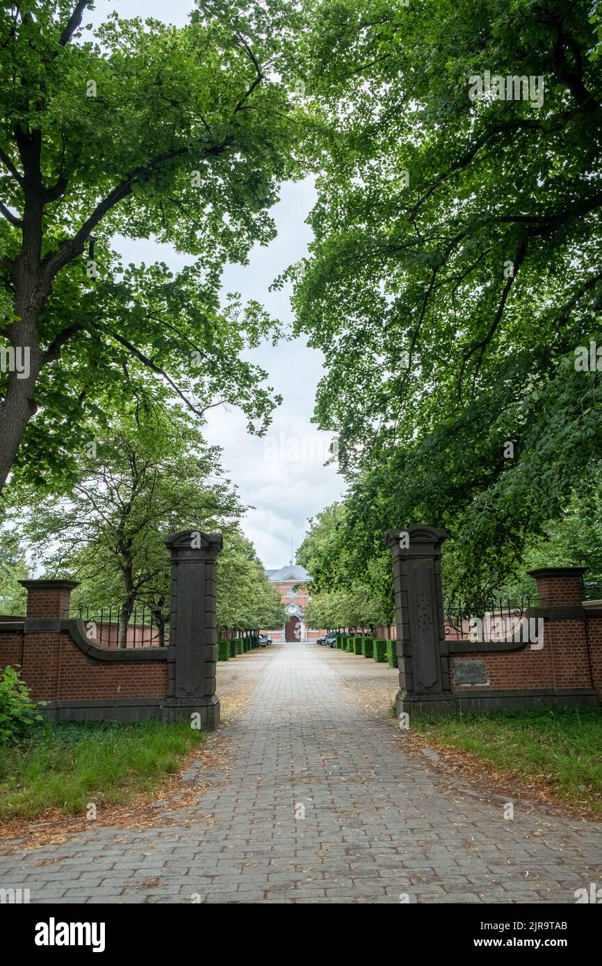 June 25th, 2022, Westmalle, Belgium, view of the wall and entrance gate ...