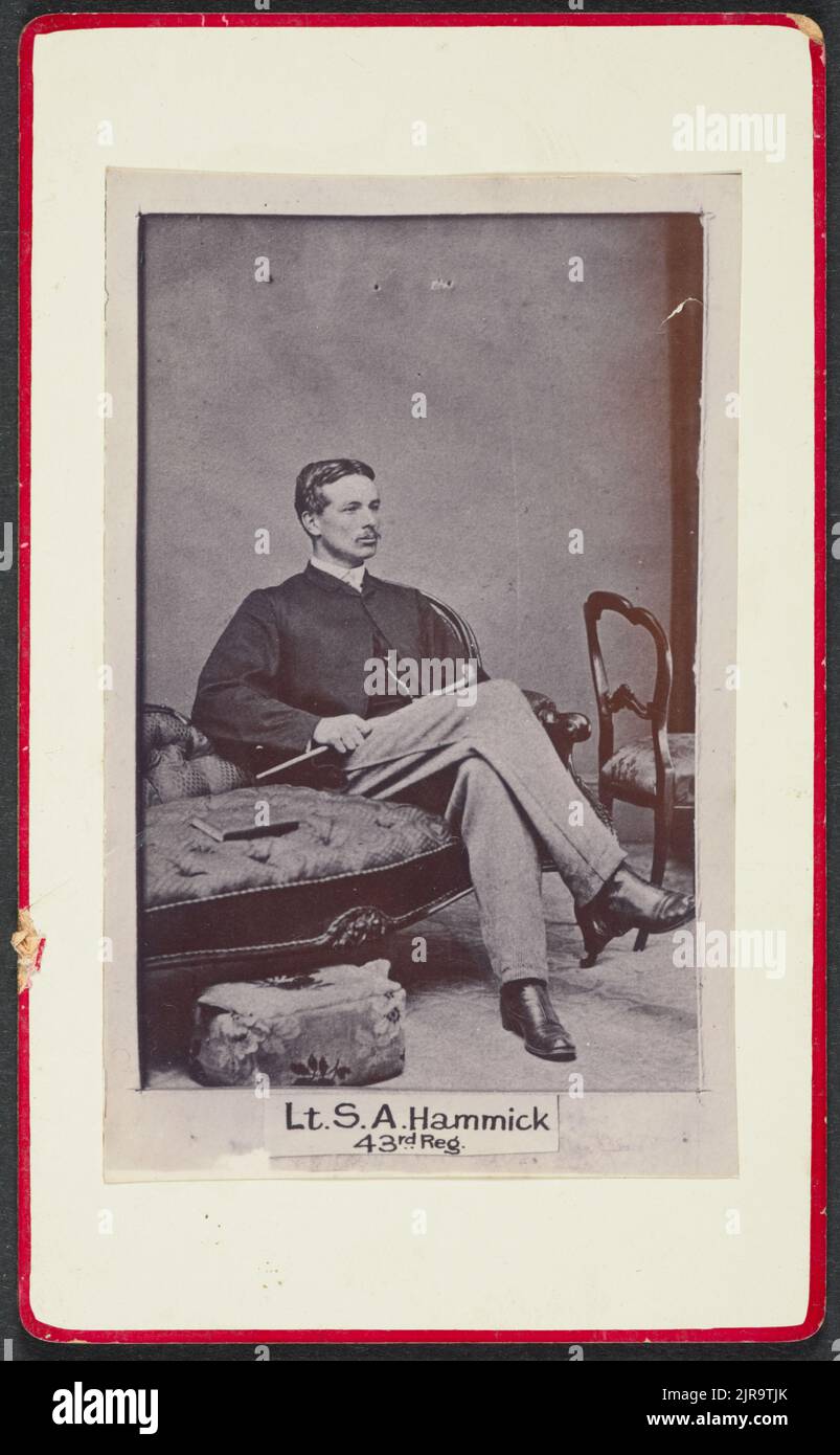 Lt. S.A. Hammick 43rd Reg., circa 1860, maker unknown Stock Photo - Alamy
