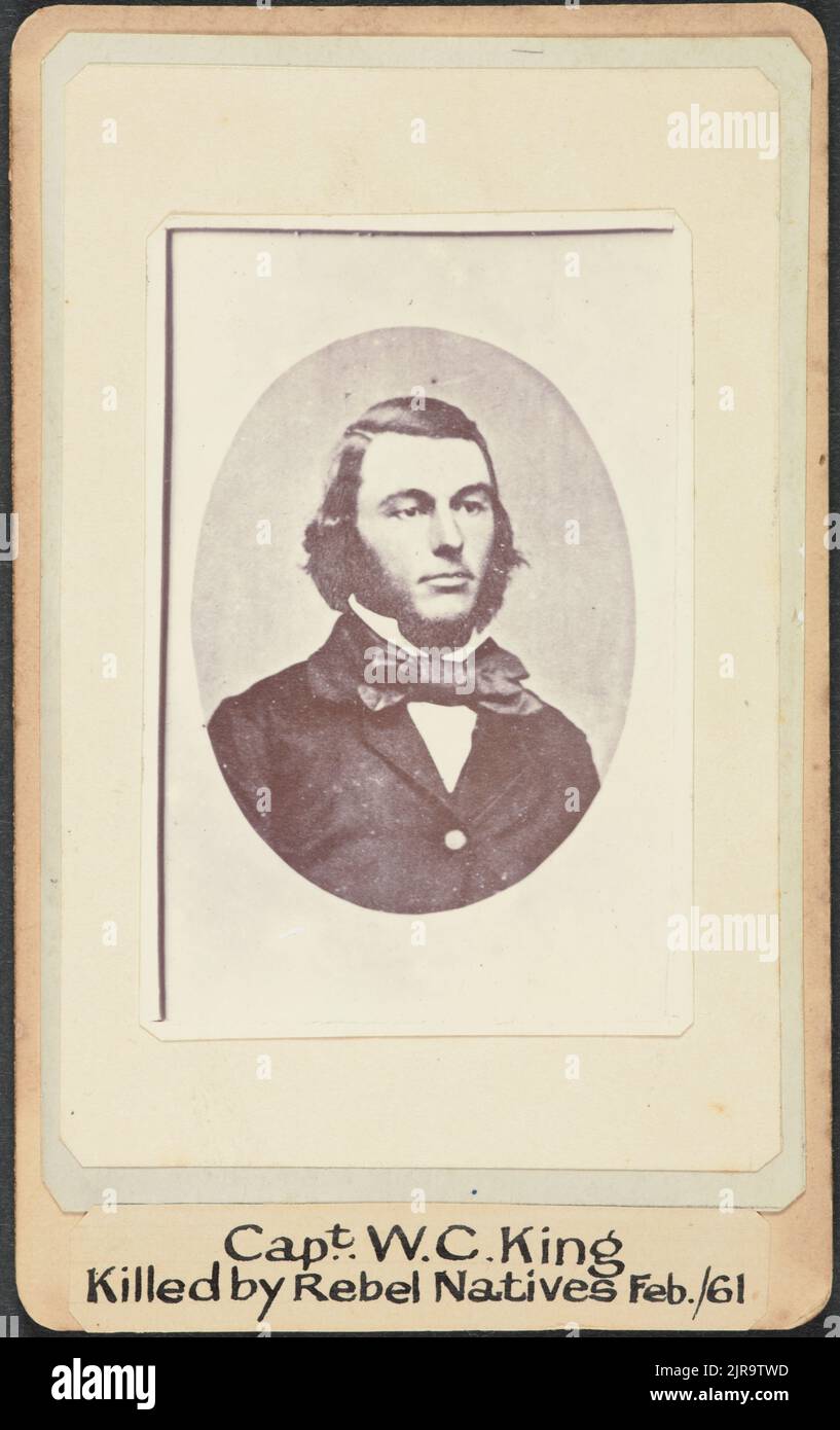 Capt. W.C. King, killed by Rebel Natives Feb 1861, maker unknown Stock ...