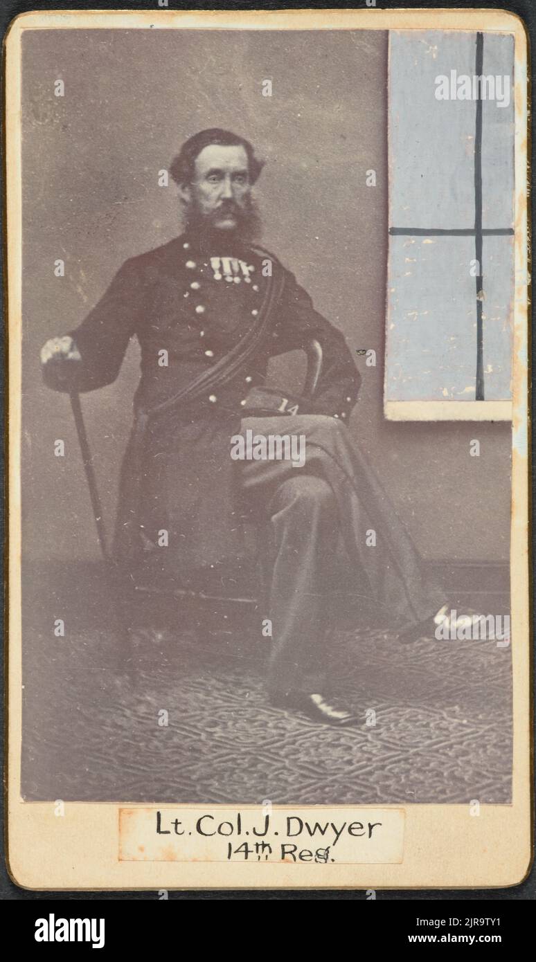 Lt. Col. J. Dwyer 14th Reg., circa 1866, maker unknown Stock Photo - Alamy