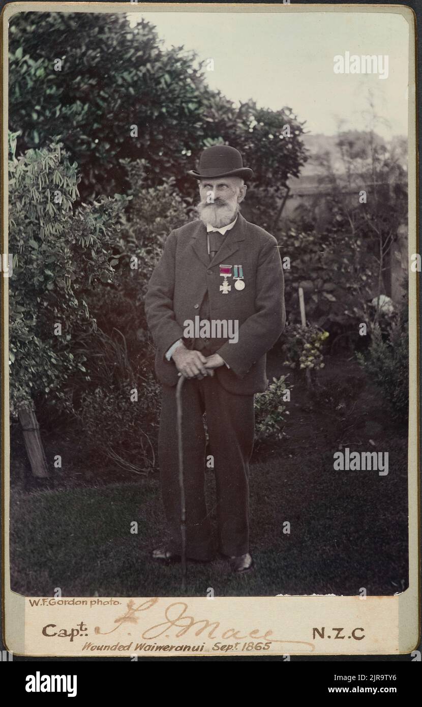 Captain F. Mace N.Z.C., circa 1895, New Plymouth, by William Francis ...