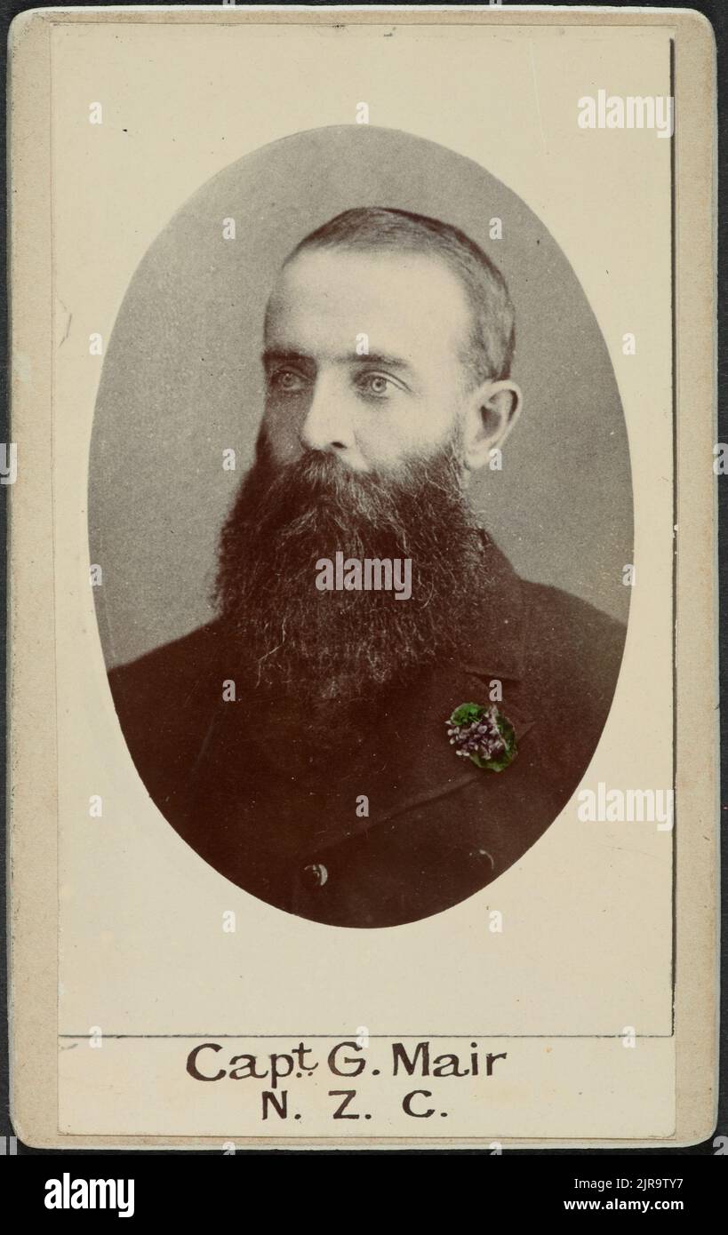 Captain G. Mair, N.Z.C. about 1860, circa 1900, by William Francis ...