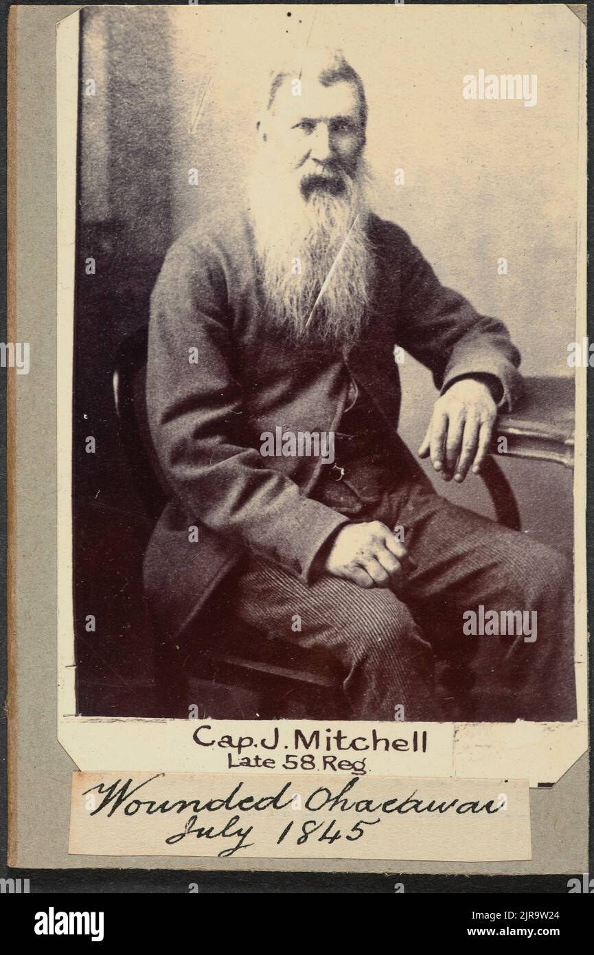 Captain J. Mitchell, late 58th regiment, wounded Ohaeawai July 1845 ...