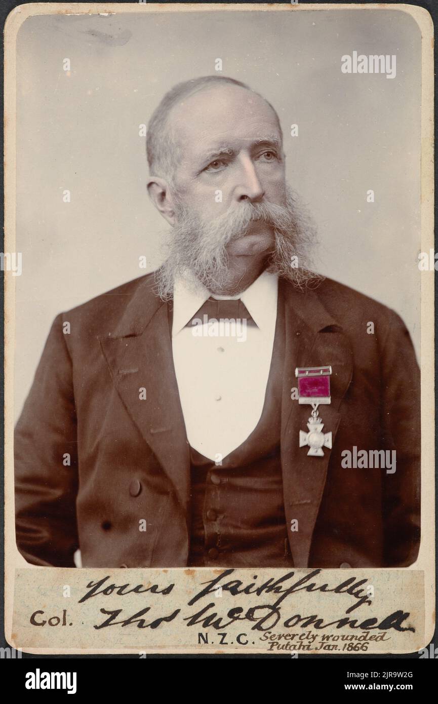 Col. Thos McDonnell, N.Z.C., circa 1860, maker unknown Stock Photo - Alamy