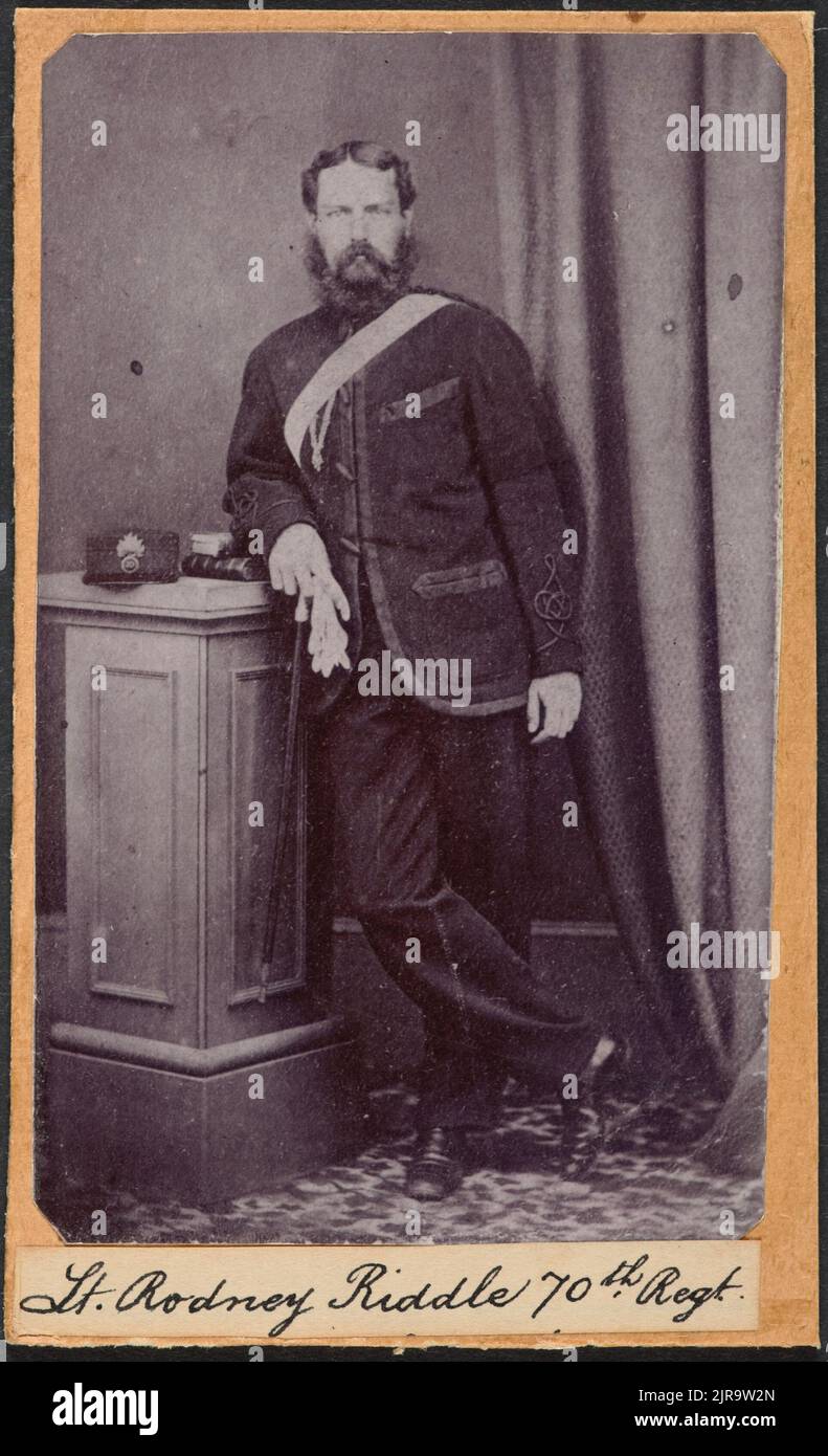 Lieutenant Rodney Riddle, 70th Regiment, circa 1900, by William Francis ...