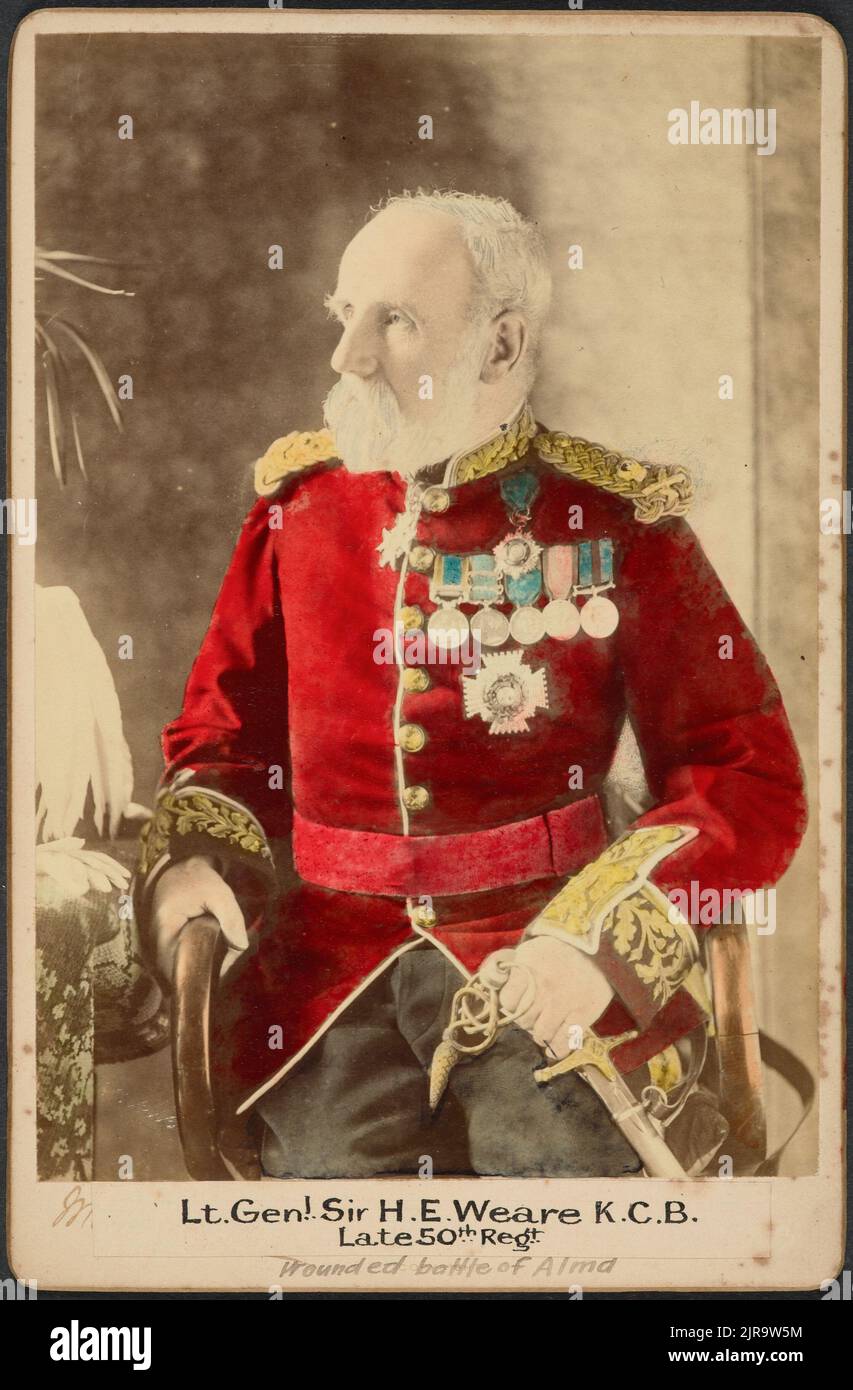 Weare, Lt. -Gen.Sir H.F., K.C.B., circa 1885, maker unknown Stock Photo ...