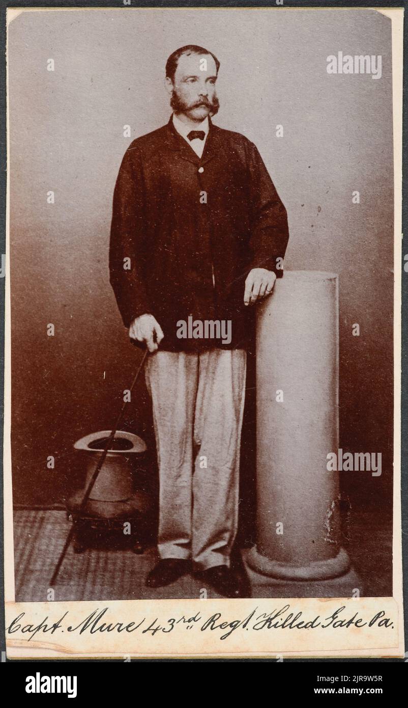 Captain Mure, 43rd regiment, killed Gate Pa, April 1864, circa 1900, by ...