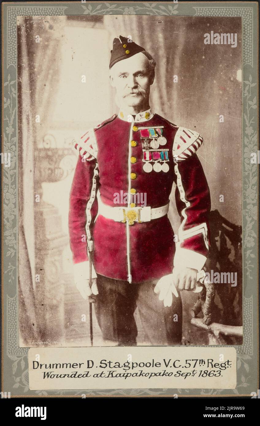 Drummer Dudley Stagpoole, V.C., 57th regiment, circa 1890, maker ...