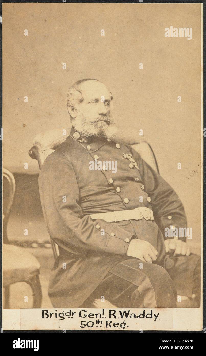 Brigadier General Sir R. Waddy, K.C.B., C.M.G. 50th Reg., circa 1860 ...