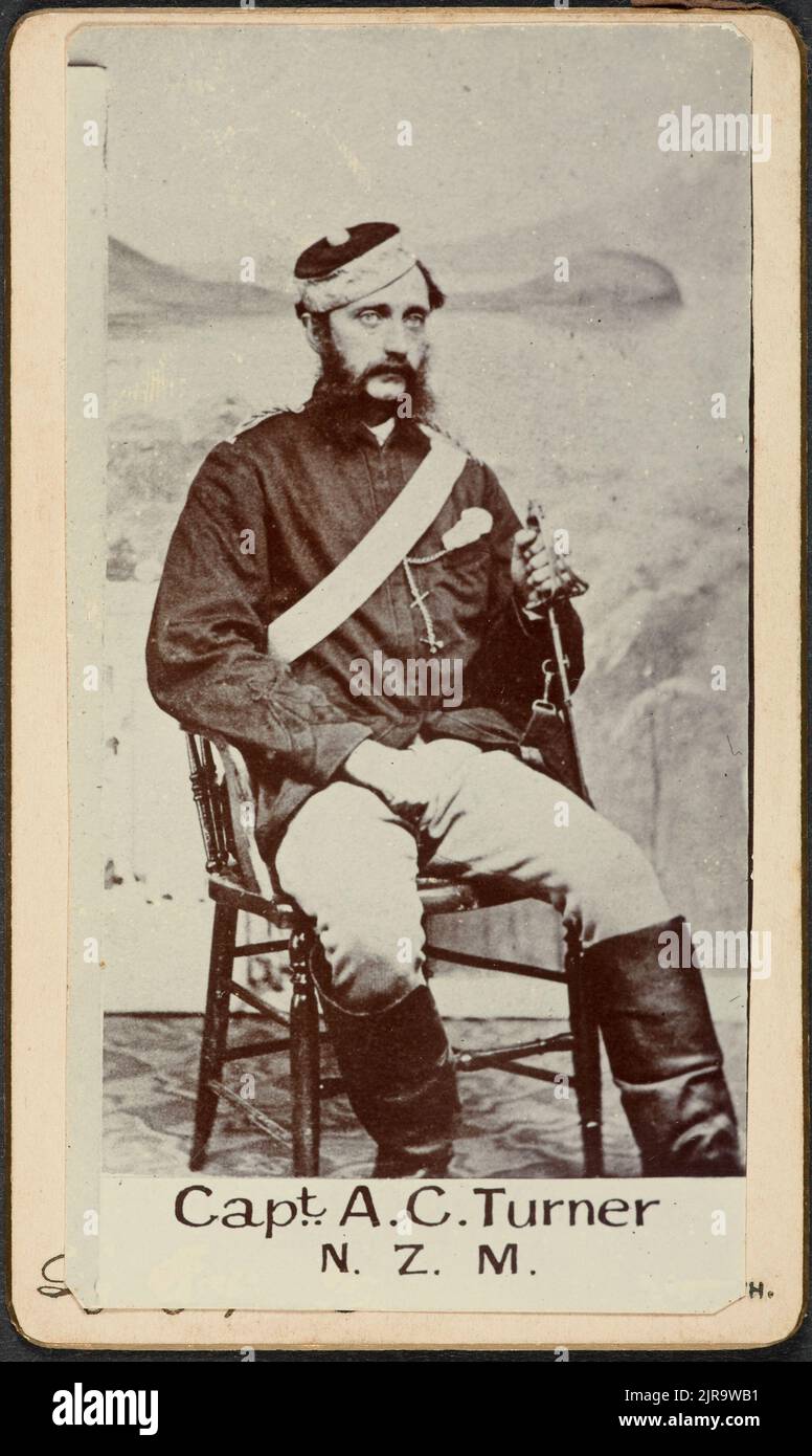 Captain A. C. Turner, N.Z.M., circa 1900, by William Francis Gordon ...
