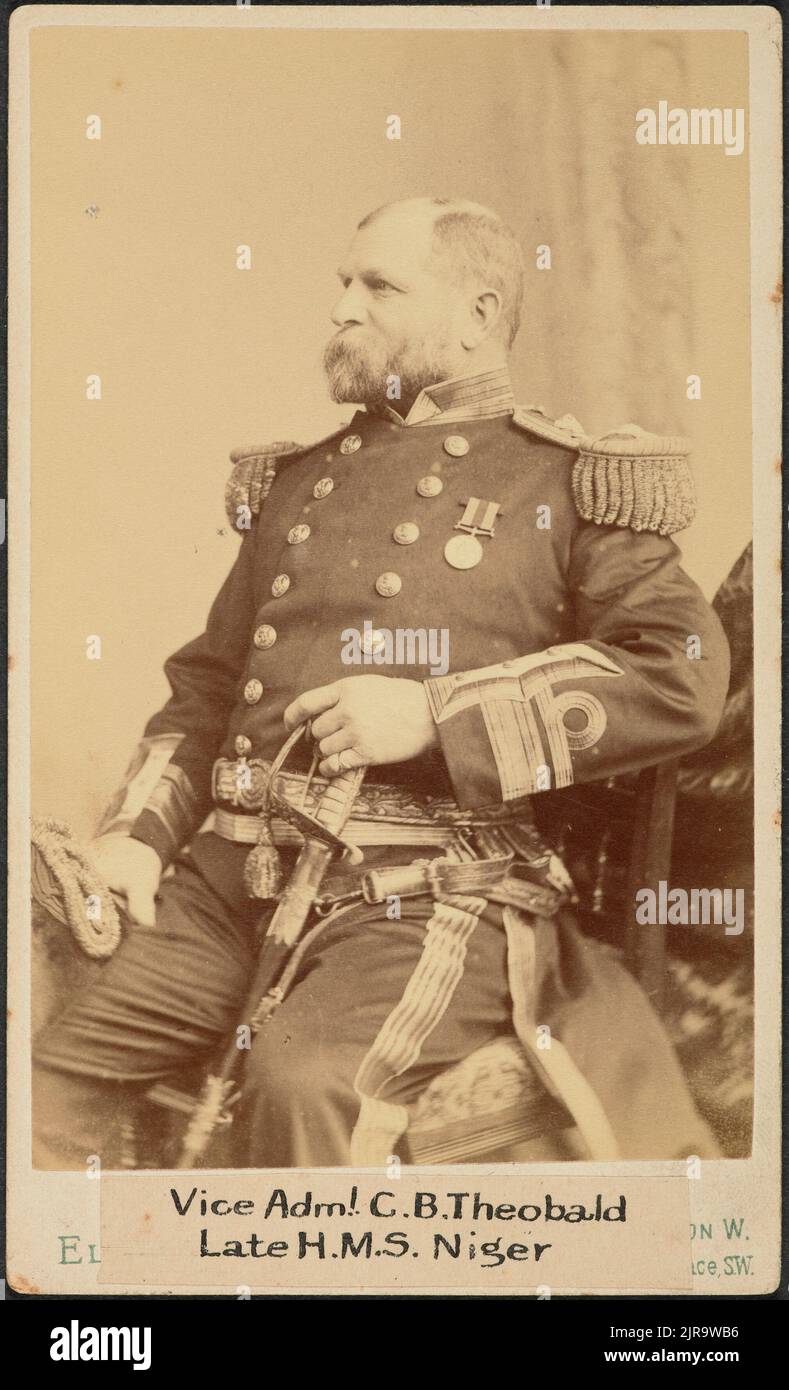 Vice - Admiral C. B. Theobald, H.M.S. Niger, circa 1860, maker unknown ...
