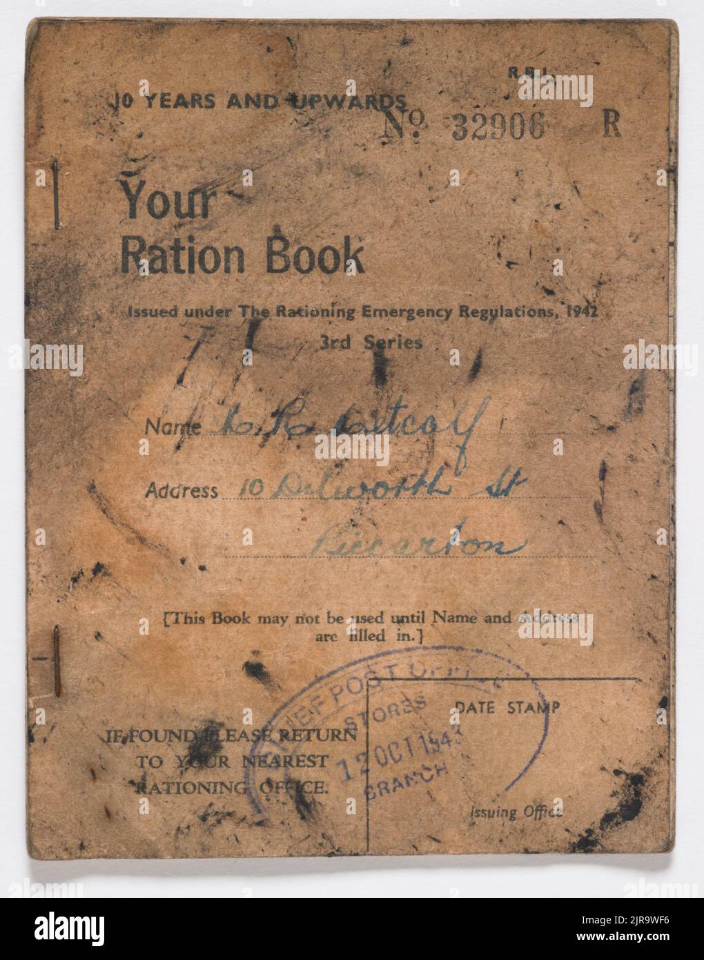 Ration Book, October 1943, New Zealand, by New Zealand Government. Gift ...