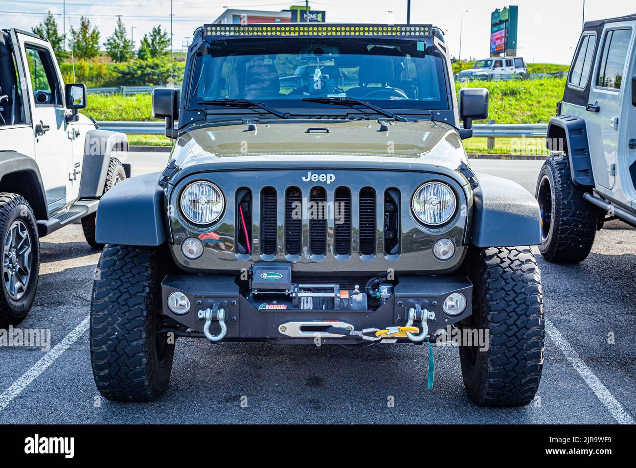 Pigeon Forge, TN - August 25, 2017: Modified Jeep Wrangler Rubicon ...