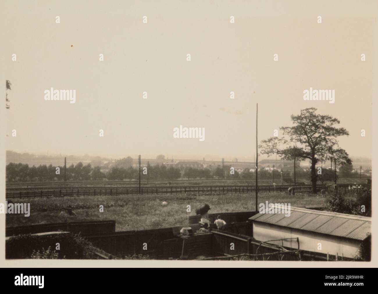 English township scene and landscape, 1930s, England, by Eric Lee ...