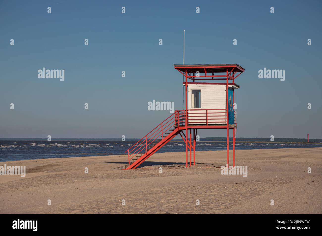 Lifeguard tower on the beach Stock Photo - Alamy