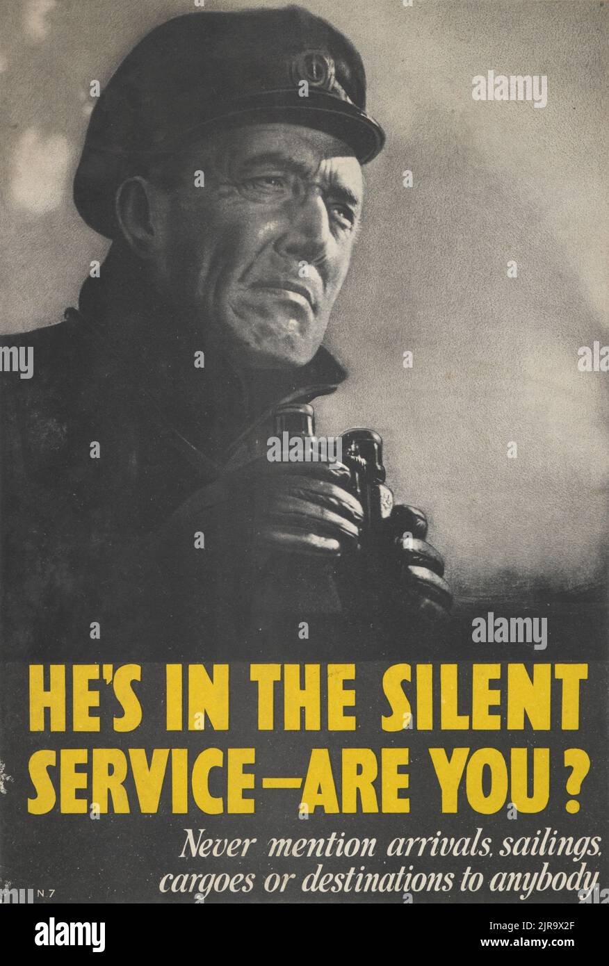 Poster, 'He's in the silent service - are you', Early 1940s, United ...