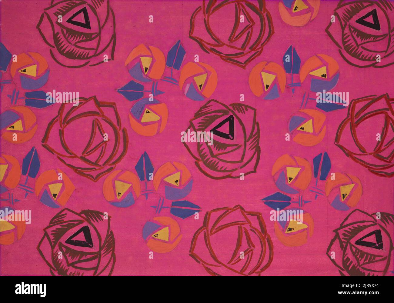 Untitled (Textile design no V), circa 1925, England, by Frances ...